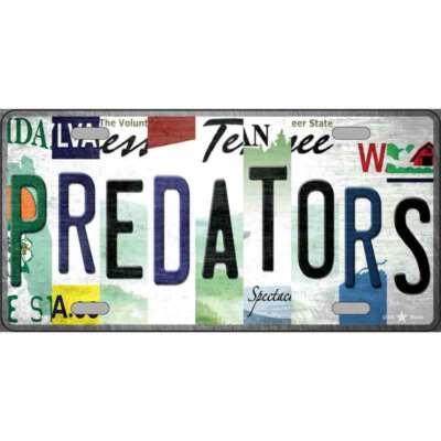 Predators Strip Art Novelty Metal License Plate Tag Tag LP-13266 | eBay