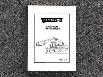 Pettibone Telehandler T8044 Parts Catalog Manual | eBay