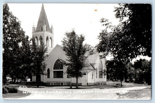 Luck Wisconsin WI Postcard RPPC Photo First English Evangelical ...