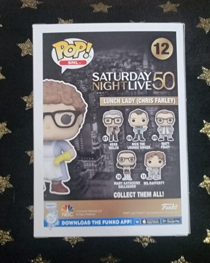 Funko Pop 12 Lunch Lady Chris Farley SNL50 Got from Target Missing ...