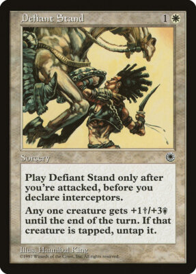 Defiant Stand (012) Portal POR MTG Magic | eBay