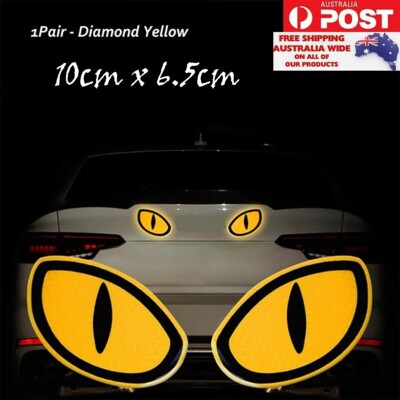 Reflective Eyes Sticker Decal Vinyl For Car Ute Truck Motorbike Helmet ...