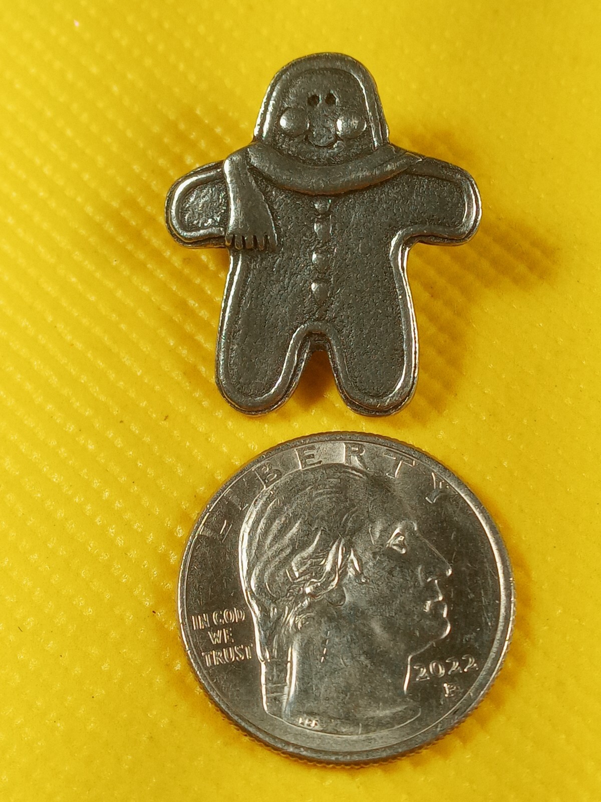 Vintage 2002 Gingerbread Man Quick Cooking Pewter Bro… - Gem