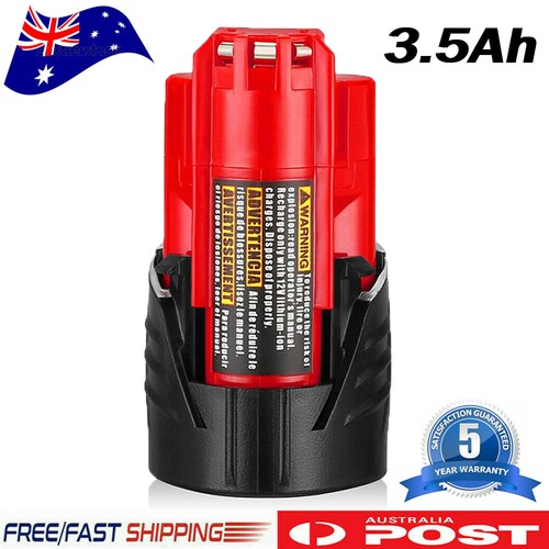 3.5AH 12V Lithium Battery For Milwaukee M12 M12B2 48-11-2440 M12B4 ...