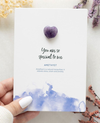 Special To Me - Amethyst Crystal Heart - Greeting Card Brand New | eBay ...