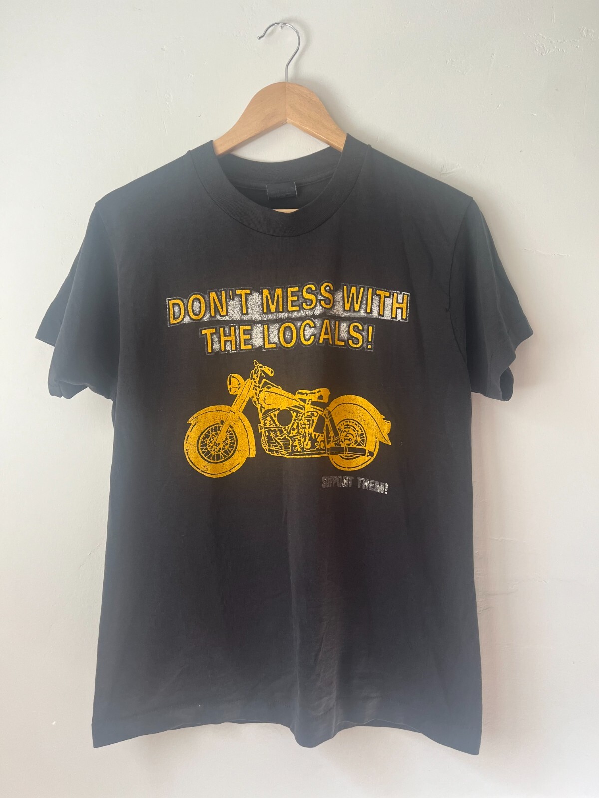 RARE VTG 1970s Don't Mess With The Locals Biker Singl… - Gem