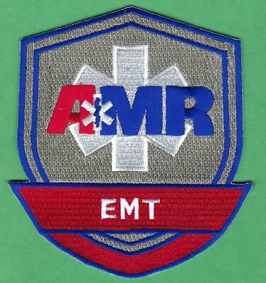 AMR AMERICAN MEDICAL RESPONSE EMT EMERGENCY MEDICAL TECHNICIAN PATCH | eBay