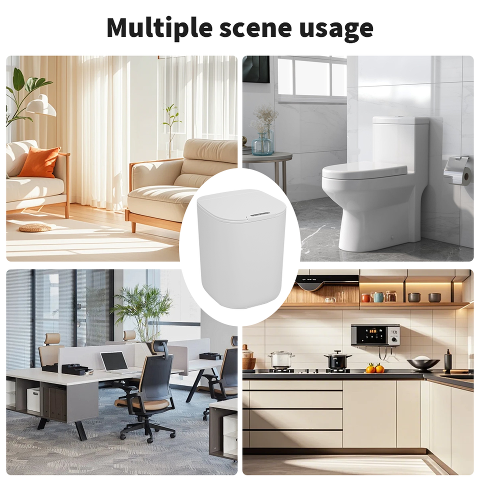 16L Automatic Trash Can Smart Motion Sensor Waste Bin Rubbish Kitchen ...