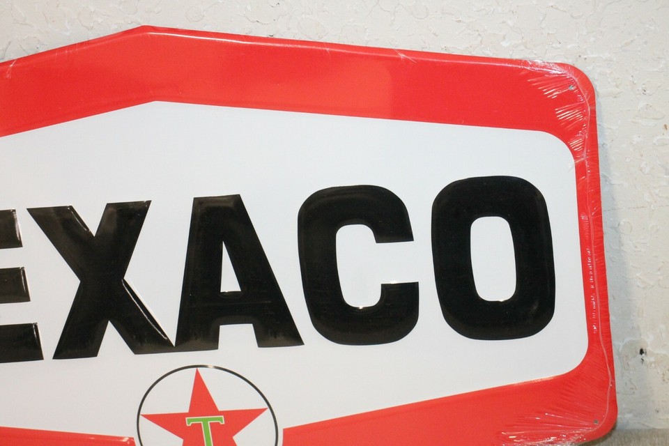 Large Vintage Style 23" Texaco Gas Station Signs Man Cave Garage Decor ...
