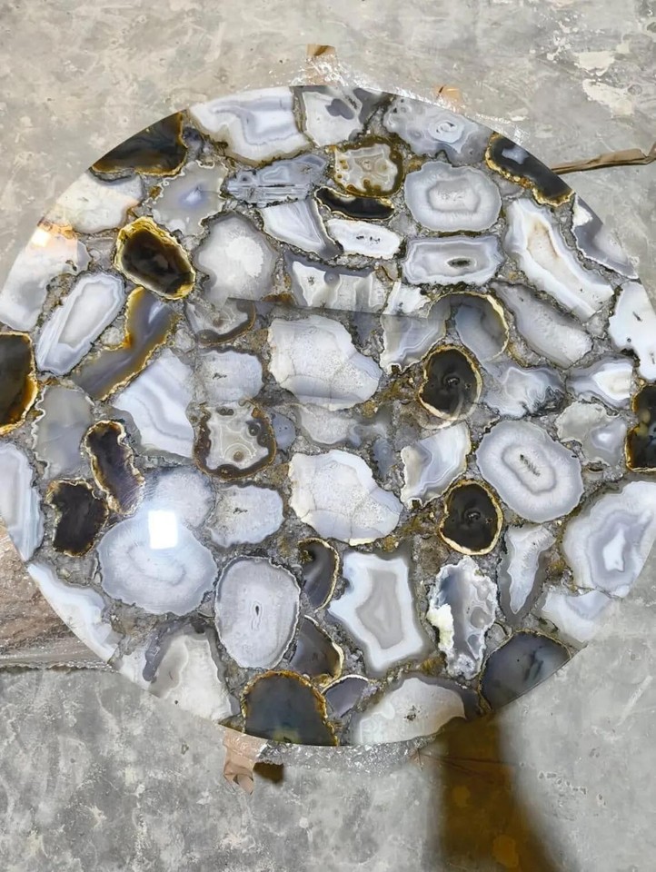 antique agate table/ agate dining table/ agate coffee table/ agate ...