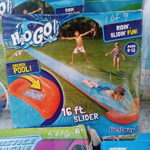 H20 Go Inflatable Lawn Water Slide Single 16 Ft Slider Drench Pool | eBay