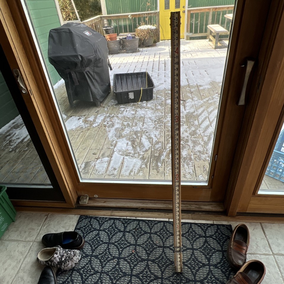 David White Grade Rod Survey Measuring Stick 8’ FT. Wood Telescopic | eBay