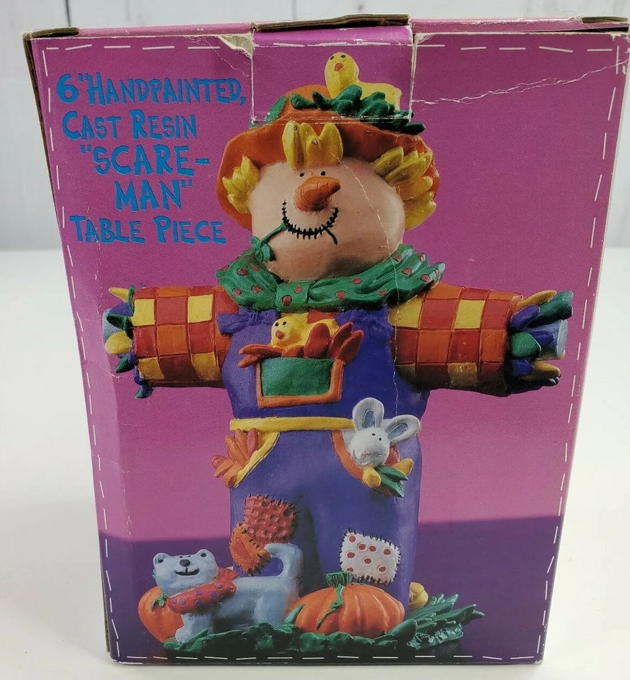 Halloween 6" Handpainted Cast Resin "Scare-Man" Table Piece with ...