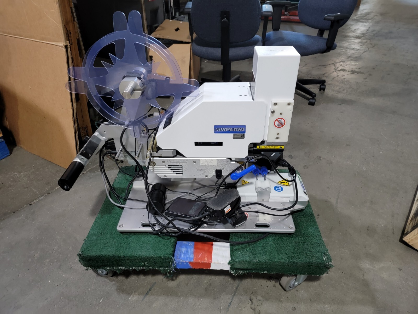Nautilus Systems PL100 Placer Applicator Labeler Labeling with PR100 ...