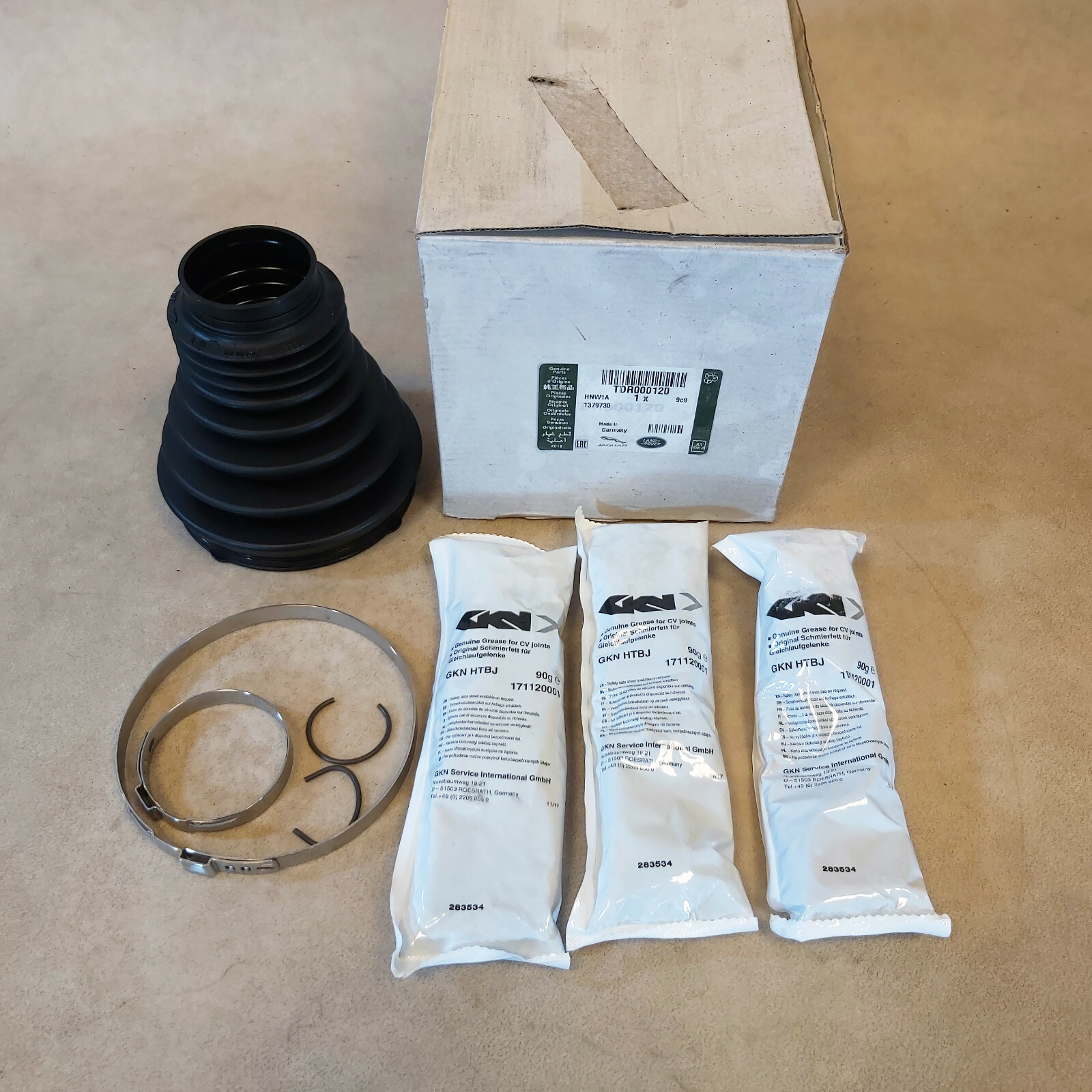 GENUINE RANGE ROVER L322 FRONT DRIVE SHAFT INNER CV JOINT BOOT ...