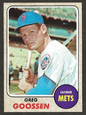 1968 Topps #386 GREG GOOSSEN New York Mets NM-MT or Better | eBay