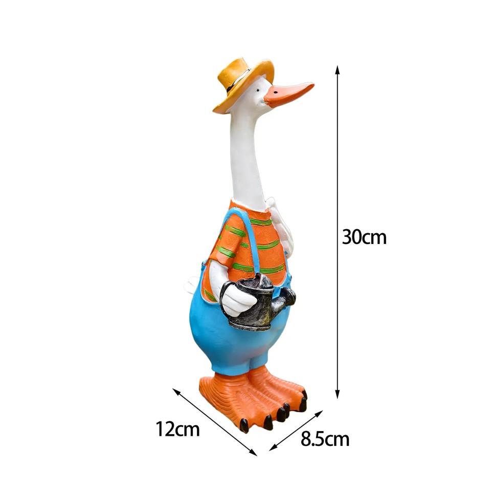 Resin Duck Animals Statues Garden Ornaments for Sculpture Decor Pond ...