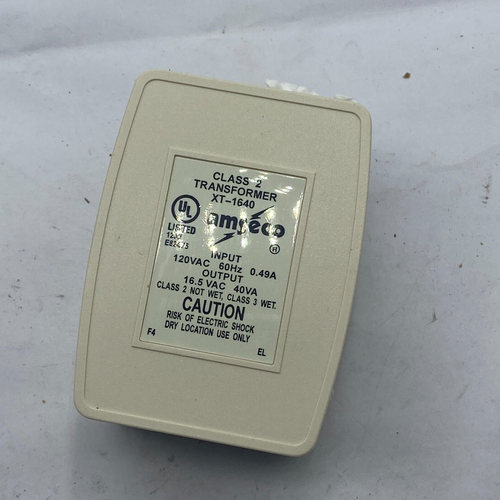 AMSECO XT-1640 CLASS 2 TRANSFORMER POWER SUPPLY XT1640 INPUT 120V 60Hz ...