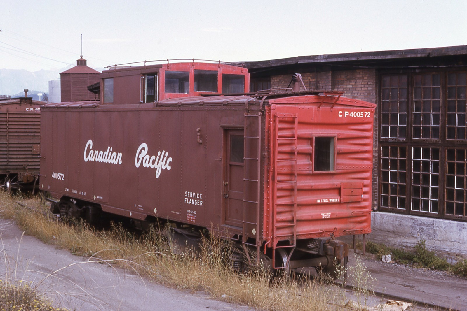 SS Original Slide CP Rail Canadian Pacific Flanger Car #400572 ...