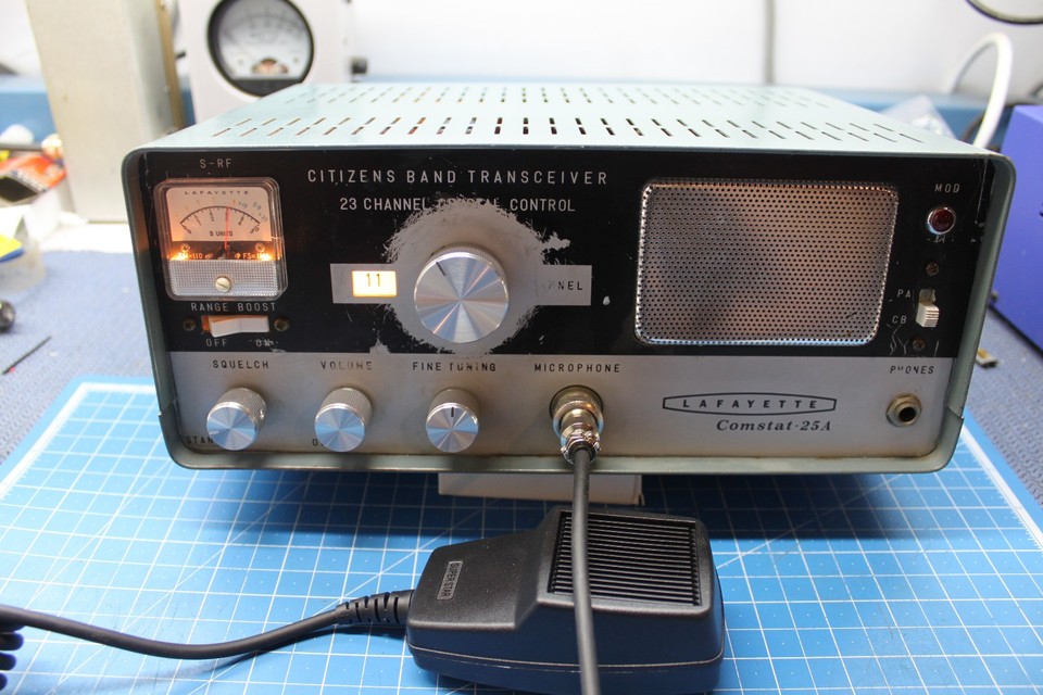 Nice Restored Lafayette Comstat 25A 25 Channel CB Radio with Mic (tube ...