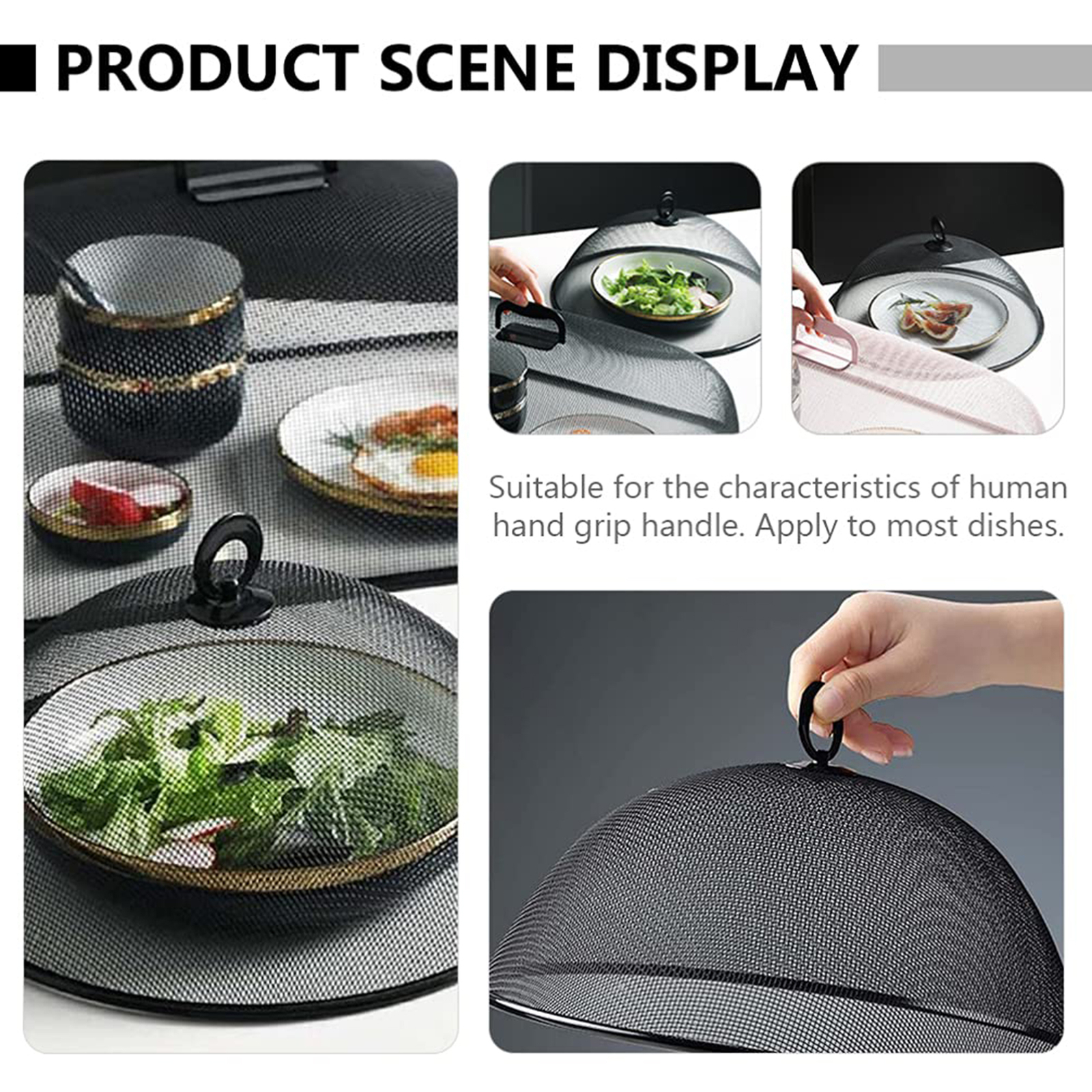 2pcs Food Cover Fine Mesh Dustproof Table Outdoor Picnic Food Cover ...