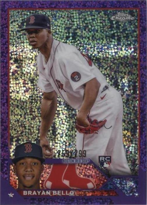 2023 Topps Chrome - Brayan Bello #57 Purple Speckle Refractor /299 (RC ...