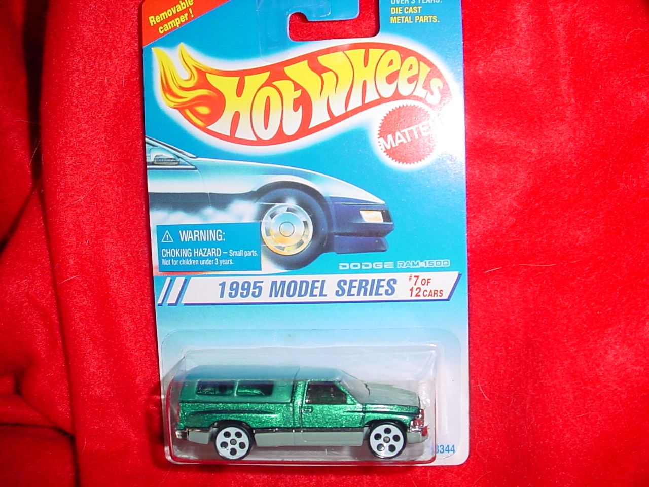 HOT WHEELS #348 DODGE RAM 1500 WHITE 5 HOLE RIMS 1995 MODEL SERIES FREE ...