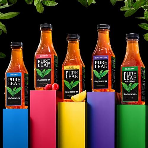 Pure Leaf Iced Tea, Sweetened 3 Flavor Variety Assorted Flavor Names ...