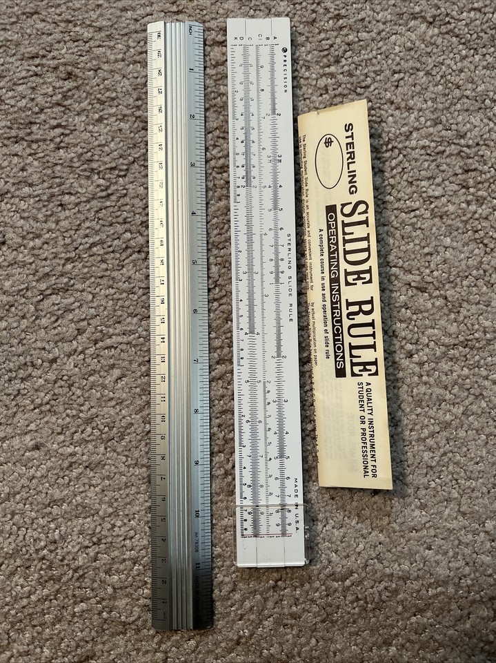 sterling slide rule | eBay