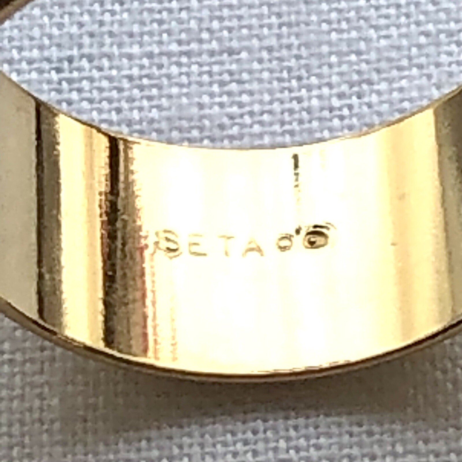 Chunky 14k Plated Wedding Ring Band Signed Seta Jewelry Size 8 | eBay