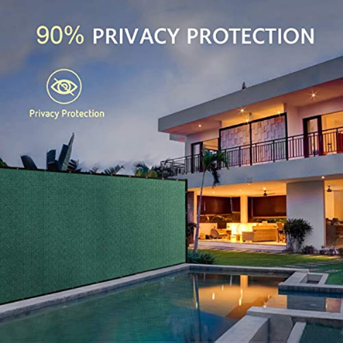 Green Fence Privacy Fencing Mesh Shade Net with For Outdoor Yard Garden ...