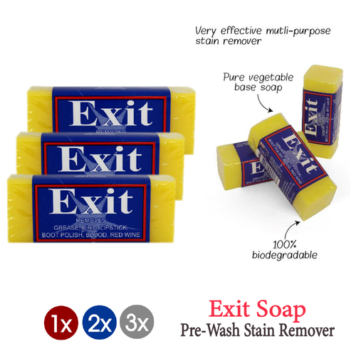 1x / 2x / 3x Exit Soap Stain Remover Blocks Removes Ink Blood Grease ...