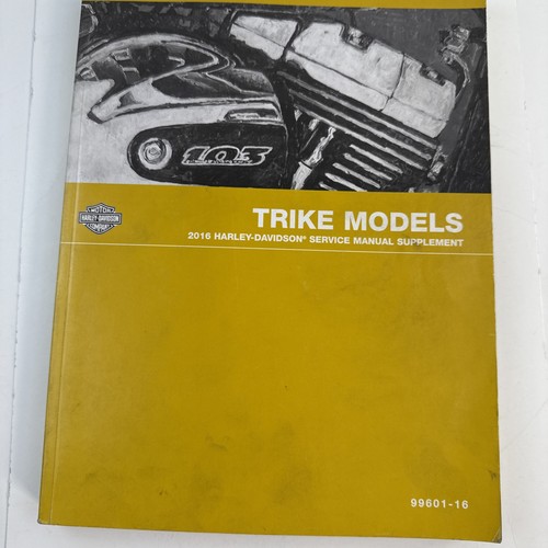 2016 OEM Harley Davidson Trike Models Service Manual Supplement 99601 ...
