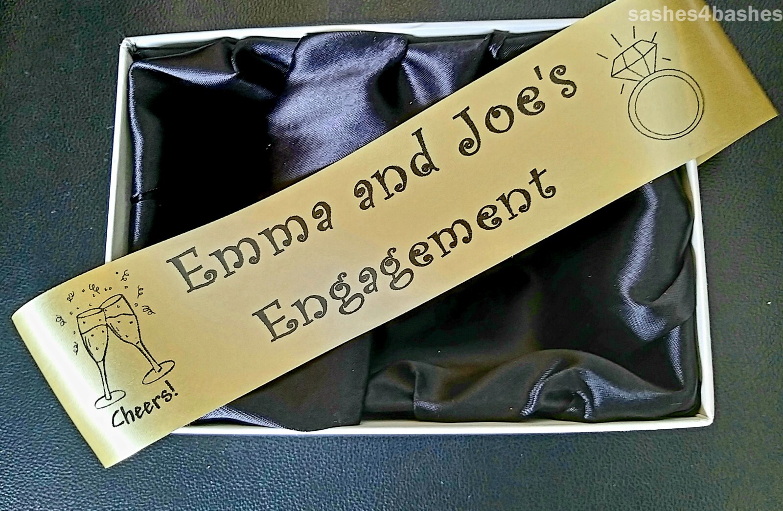 PERSONALISED satin cake ribbon, Gift Wrap 50mm wide. Increments of 1 ...