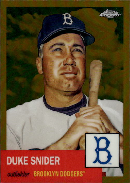 2022 Topps Chrome Platinum Duke Snider #125 Gold Refractor Brooklyn ...