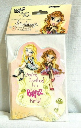 BRATZ 8-INVITATIONS W/ENVELOPES BIRTHDAY CHILD PARTY SUPPLIES | eBay