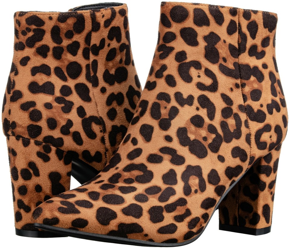 [NEW] ILLUDE Women's Fashion Ankle Boots Chunky Block Heel Pointed Toe ...