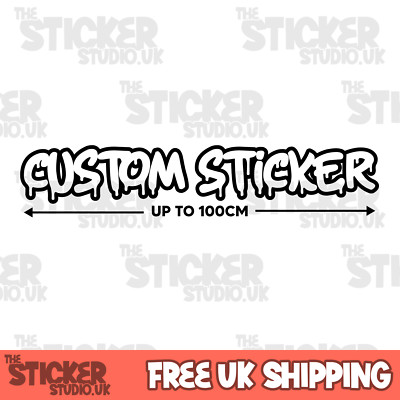 OUTLINE CUSTOMER STICKER up to 100cm wide - Car Van Window Decal ...