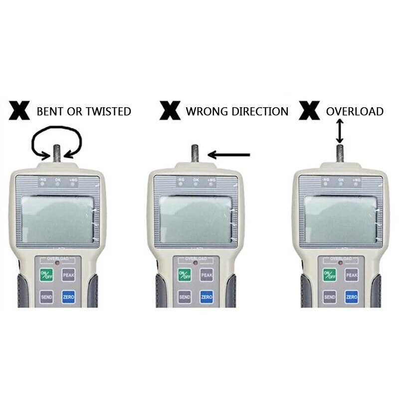 Digital Push-Pull Tester ZP-5-1000N Spring Force Gauge Tensile Testing ...