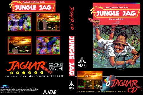 Atari Jaguar CD Game Jungle Jag (like Pitfall) in FULL Color DVD case ...