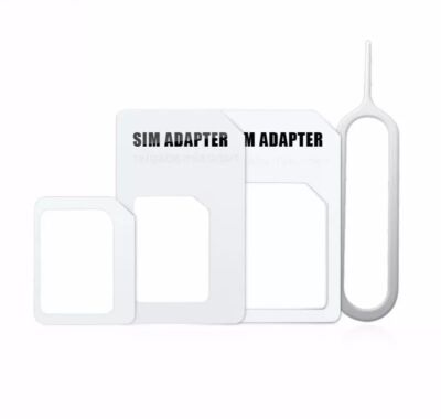 SIM CARD ADAPTER FOR MOBILE PHONES iPhone 5 IN 1 PACK NANO STANDARD ...
