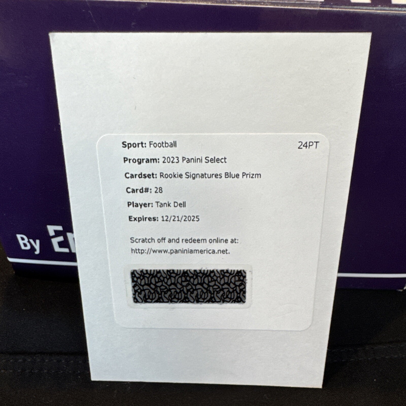 2023 Panini Select Tank Dell Rookie Signatures Blue Prizm | eBay