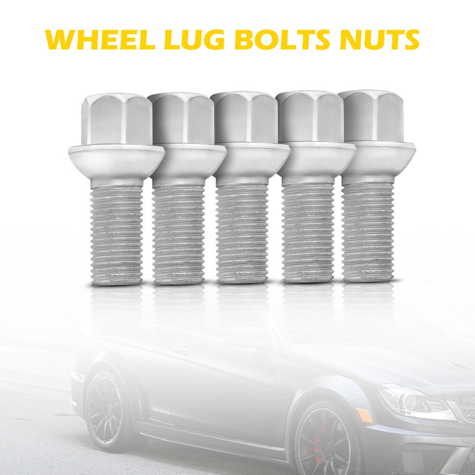 5PCS Wheel Lug Bolts Nuts Kit for Mercedes Benz E250 E300 E320 E350 ...