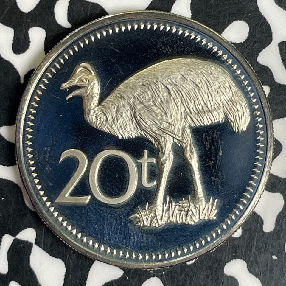 1975 Papua New Guinea 20 Toea Lot#C3844 Proof! | eBay