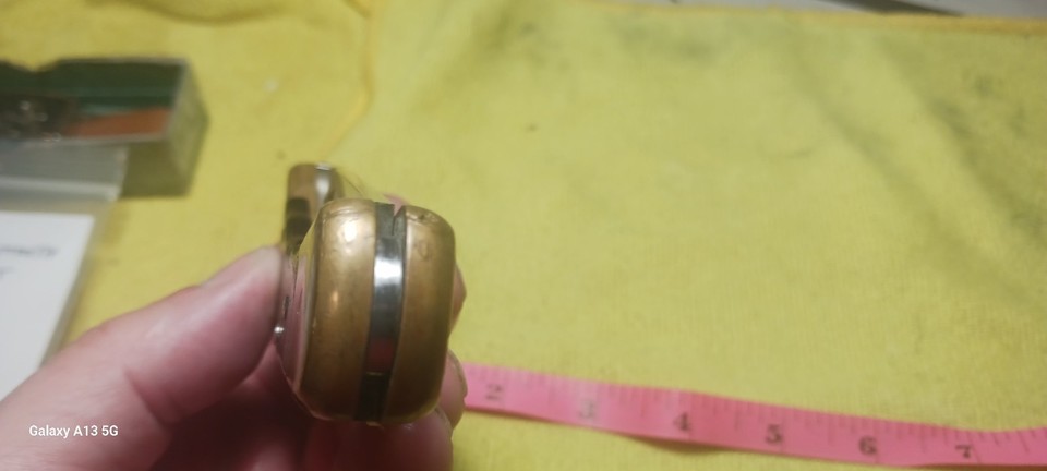 Vintage Buck 110A Brass & Wood Handle Folding Knife Original Item | eBay