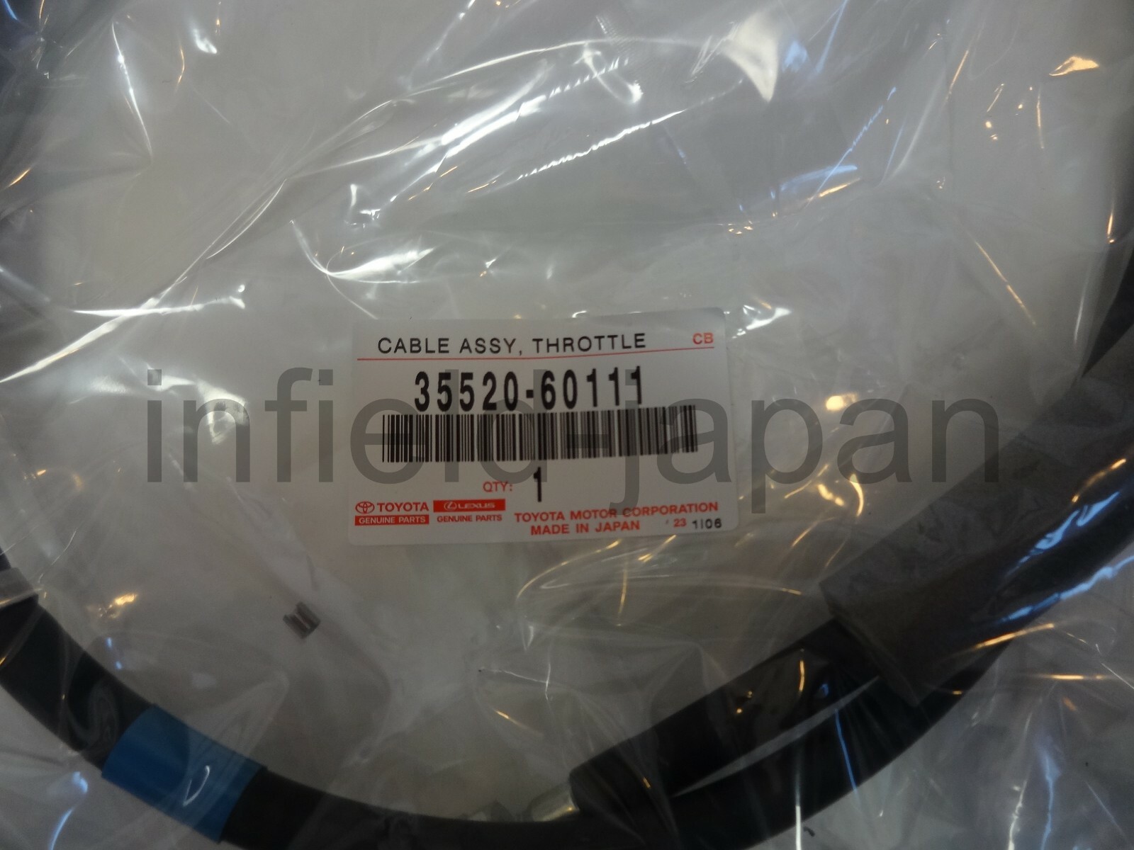 Genuine Toyota 93-97 Land Cruiser 80 Throttle Cable FZJ80 FZJ100 35520 ...