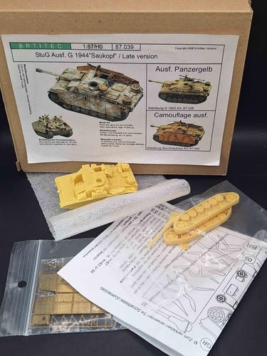 Artitec 87039 Stug Ausf. G 1944 Saukopf Late Version H0 1:87 RESIN RARE ...