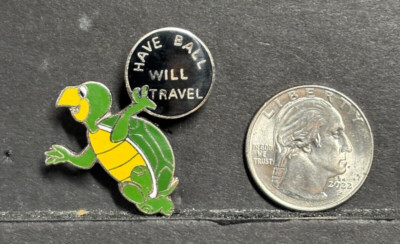 Have Ball Will Travel Turtle Bowling Gilt & Enamel Pin | eBay