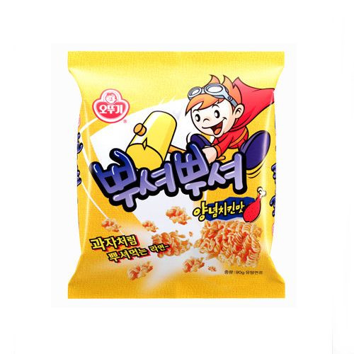 Korean Noodle Shape Snack PPUSHU PPUSHU Bulgogi, Chicken, Tteokbokki ...