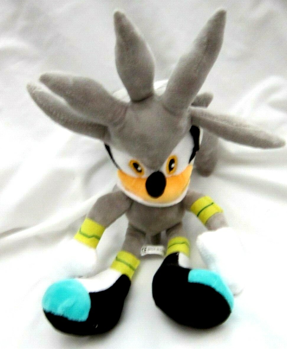 Sonic the HedgeHog 12" Mecha Silver Sonic Soft Stuffed Plush Toy Figure ...